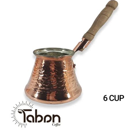 جازوه مسی ایرانی 6 فنجان فروشگاه قهوه تابان