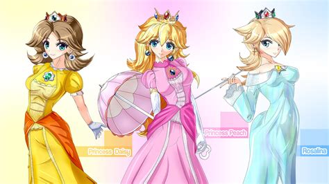 Pictures Of Princess Peach Daisy And Rosalina