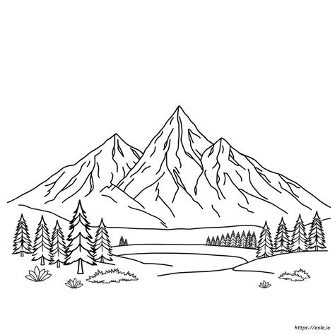 Printable Landforms Coloring Pages