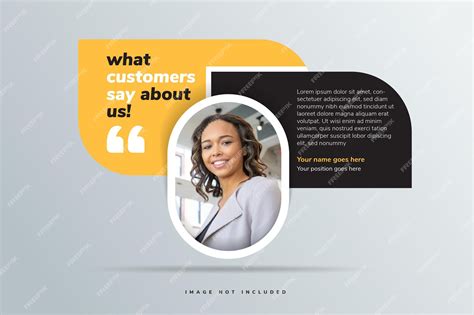 Premium Vector Text Quote Bubble In A Rounded Side Rectangle Shape Yellow And Black Background