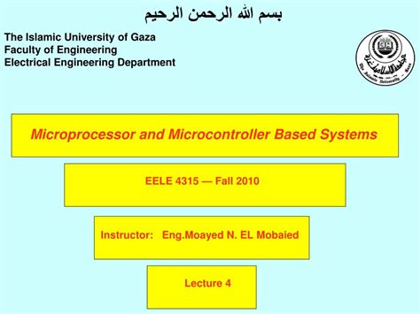 Ppt Microprocessor And Microcontroller Based Systems Powerpoint