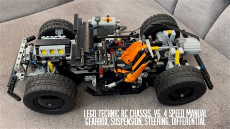 Lego Technic Rc Chassis V6 4 Speed Manual Gearbox Suspension Steering Differential Artofit