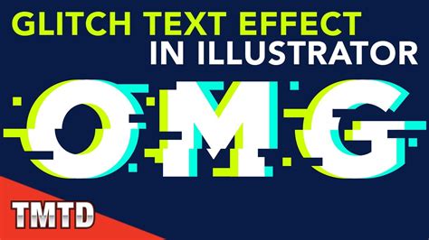 Illustrator Tutorials Glitch Text Effect In Illustrator Youtube