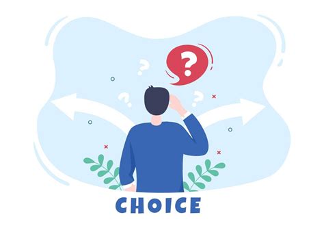 Make Your Choice Or Choose The Right Success Road Illustration In