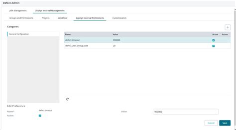 Zephyr Internal Preferences Zephyr Enterprise Documentation