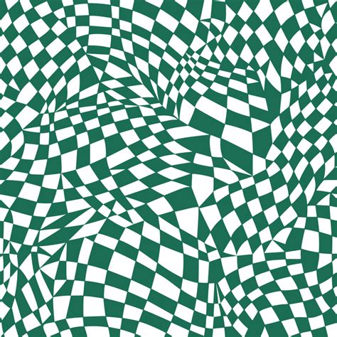 Mosaic Checkered Basics Fabric Hunter Green