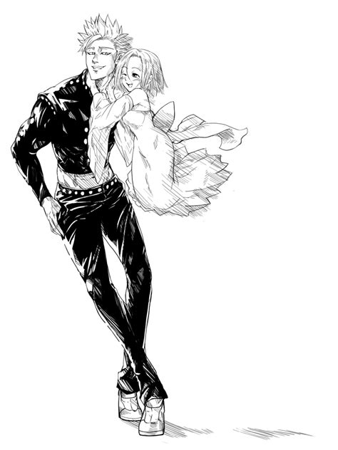 Ban And Elaine Nanatsu No Taizai Drawn By Takasakiyamamonmon Danbooru