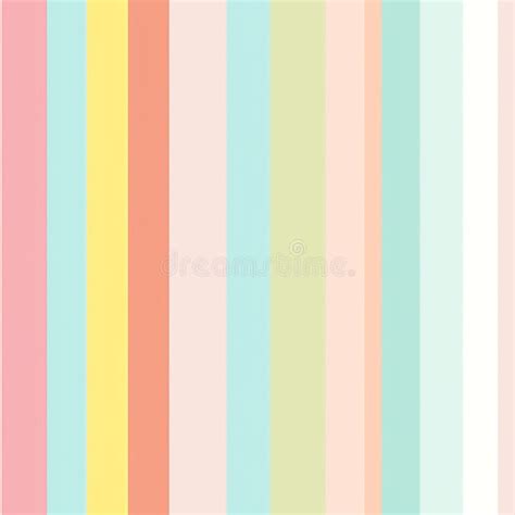 Whimsical Pastel Stripes A Minimalist Color Palette Design Stock