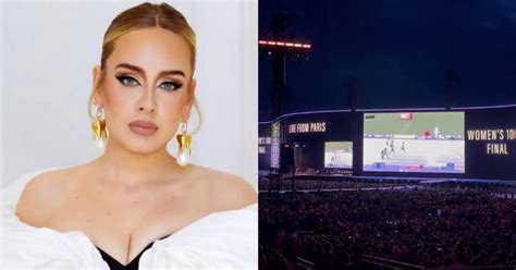 VÍdeo Adele Interrompe Show Na Alemanha Para Transmitir Final Dos 100m