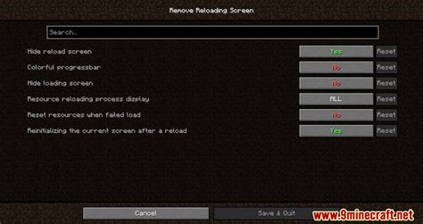 Remove Reloading Screen Mod 1213 1201 Allows Resource Packs To