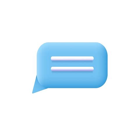 Premium Vector 3d Bubble Speech Message Dialogue Communication