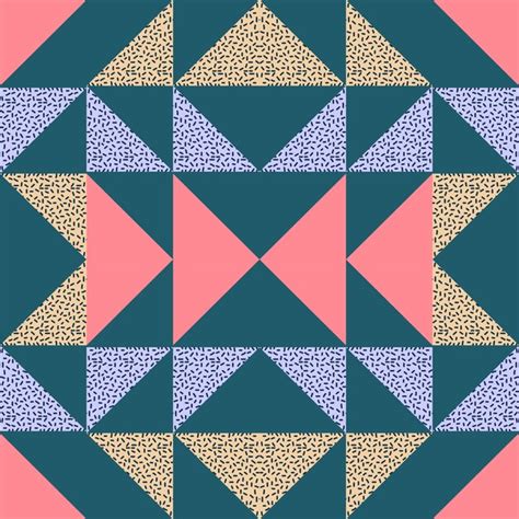 Premium Vector Seamless Triangle Abstract Geometric Pattern Background