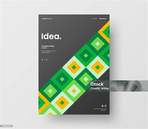 놀라운 비즈니스 프리젠 테이션 벡터 A4 수직 방향 전면 페이지 모형 현대 기업 보고서는 추상적 인 기하학적 일러스트 디자인 레이아웃을 다룹니다 회사 Id 브로셔
