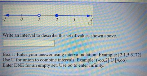Solved 6 5 4 3 2 1 Write An Interval To Describe The