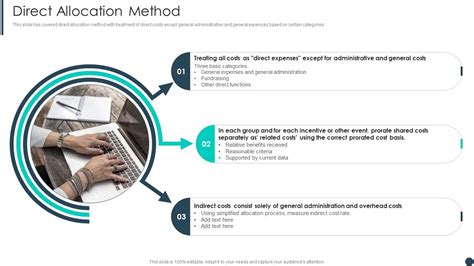 Cost Allotment Technique Direct Allocation Method Information Pdf