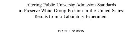 Affirmative Action In College Admissions A Paper Assignment For Your Class Sociology Toolbox