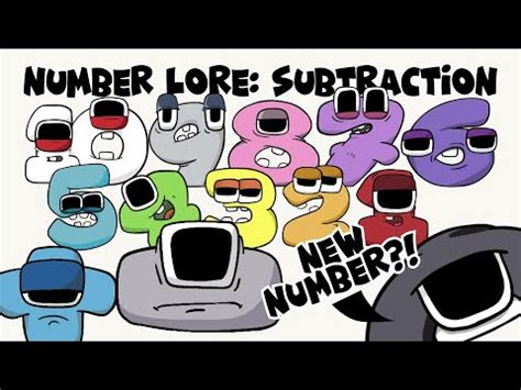 New Number Lore Added Alphabet Lore Subtraction Series Youtube