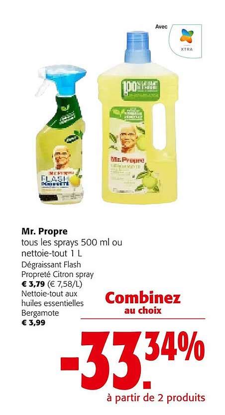 Promo Mr Propre Les Spray Ou Nettoie Tout Chez Colruyt Icataloguefr