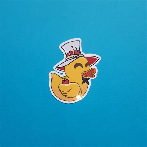 Lucifer Duck Sticker Hazbin Hotel Etsy