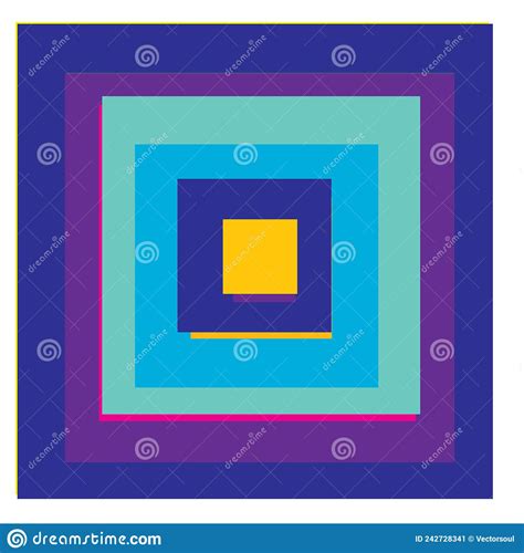 Overlapping Random Squares Abstract Colorful Geometric Vector Illustration Stock Vector