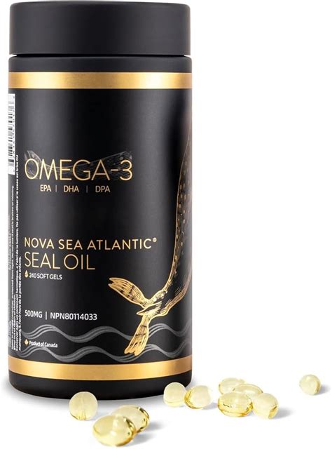 Easy To Swallow Harp Seal Oil Omega 3 6 9 By Nova Sea Atlantic® Made