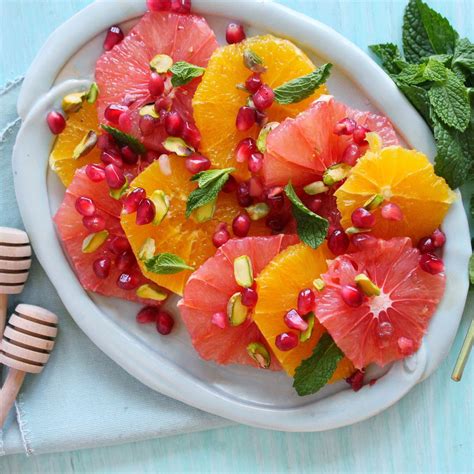 Citrus Salad With Honey And Mint Citrus Salad Brunch Birthday Brunch