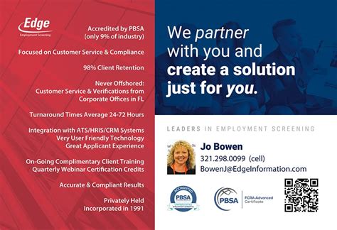 Jo Bowen Edge Information