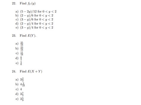 Solved Suppose X Y Is A Random Vector With Probability Chegg