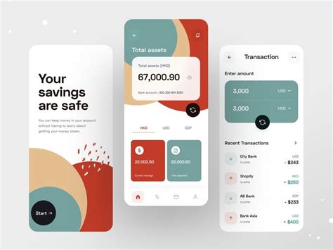 Finance Mobile Banking App Banking App Mobile Banking App Interface Design