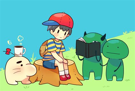 Safebooru 0mzum1 1boy 2others Backpack Bag Baseball Cap Black Eyes