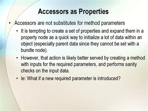 Some Thoughts About Accessors Ppt Download