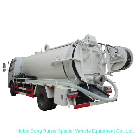 Combined Sewer Vacuum Jetting Truck 6m3 Tanker Lhd Or Rhd Combined