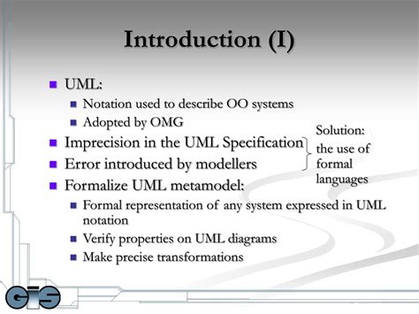 Ppt Formal Verification Of Properties In The Uml Collaboration