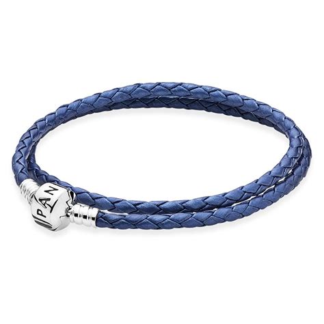 Pandora Lederarmband 590705csb Blue Blue Leather Bracelet Pandora