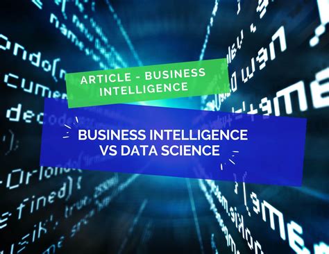Business Intelligence Vs Data Science