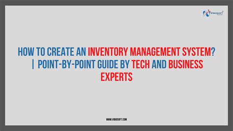 How To Create An Inventory Management System Point By Point Guide By