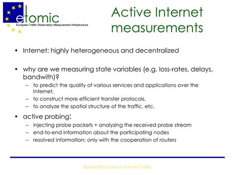 Ppt Measuring The Spatial Structure Of Traffic Congestion In The Internet Powerpoint