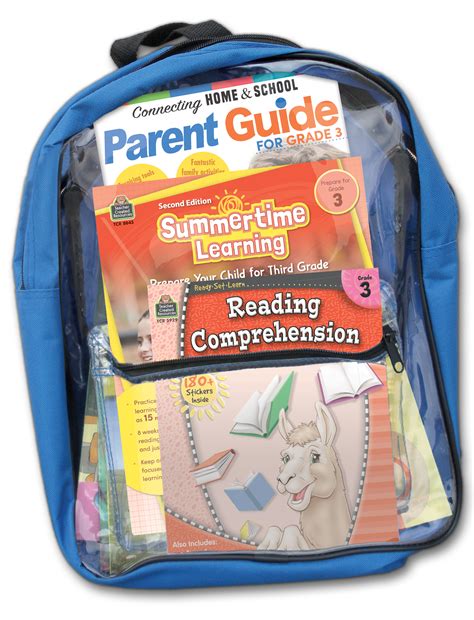 Summertime Learning Preparing For Third Grade Backpack Blue Star