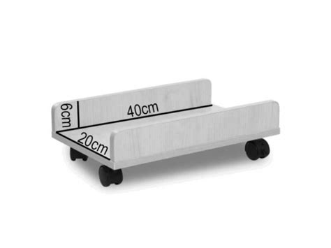 CPU Stand With Wheels Black FH CS BLK WLG