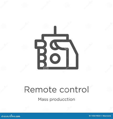 Remote Control Icon Vector From Mass Producction Collection Thin Line