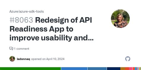 redesign of api readiness app to improve usability and address gaps in
