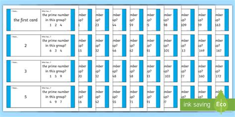 Prime Numbers Loop Cards Teacher Made Twinkl