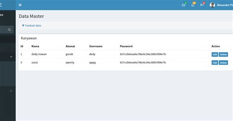 Crud Table Karyawan Adminlte Codeigniter Part 4