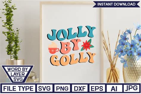 Jolly By Golly Retro Design Graphic By Nzgraphic · Creative Fabrica