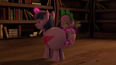 mlp~lewd twilight gives spike a butt job