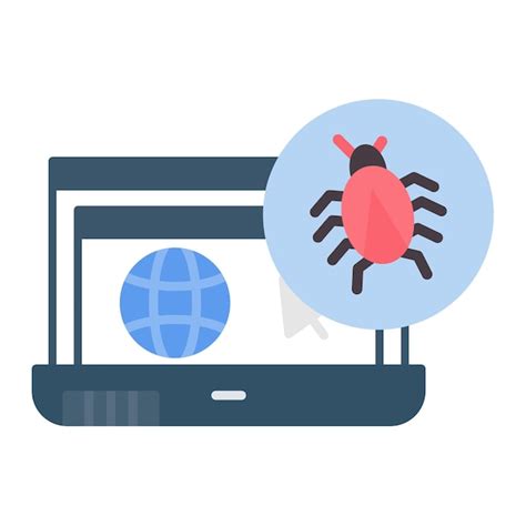 premium vector website bug vector illustration