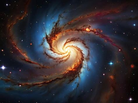 premium photo cosmic collisions galaxy mergers generative ai