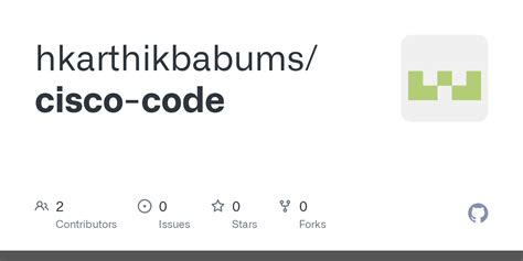 Github Hkarthikbabums Cisco Code
