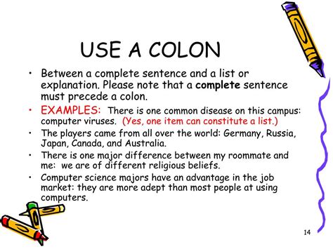 Ppt Uwf Writing Lab Rules Of Thumb For Semicolon And Colon Use Powerpoint Presentation Id