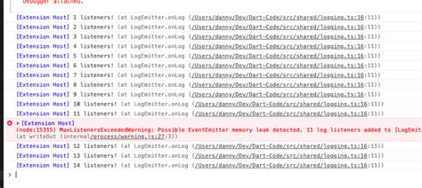 Maxlistenersexceededwarning Possible Eventemitter Memory Leak Detected 11 Log Listeners Added